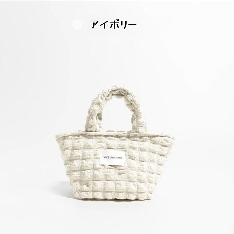 ミニトートバッグ もこもこ ハンドバッグ トートバッグ ポコポコ ポップコーンバッグ レディース 小さめ ミニトート ランチバッグ バッグ ぽこぽこ 韓国風 : Onstar - 通販 ...