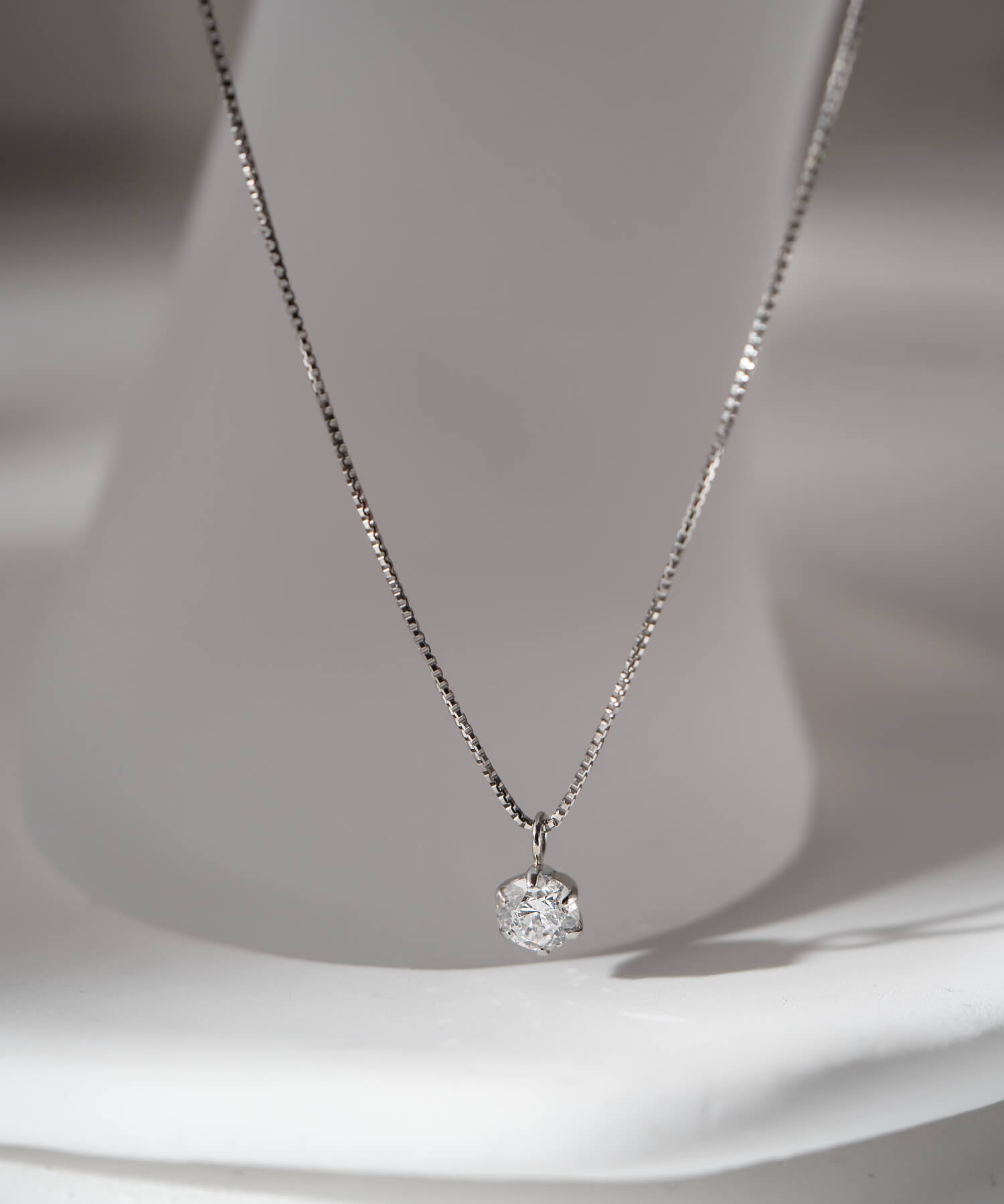 Ops.（オプス） 母の日 ネックレス チェーン プラチナ ダイヤモンド トップ 0.3ct Dazel ダゼル 金属アレルギー 対応 ...
