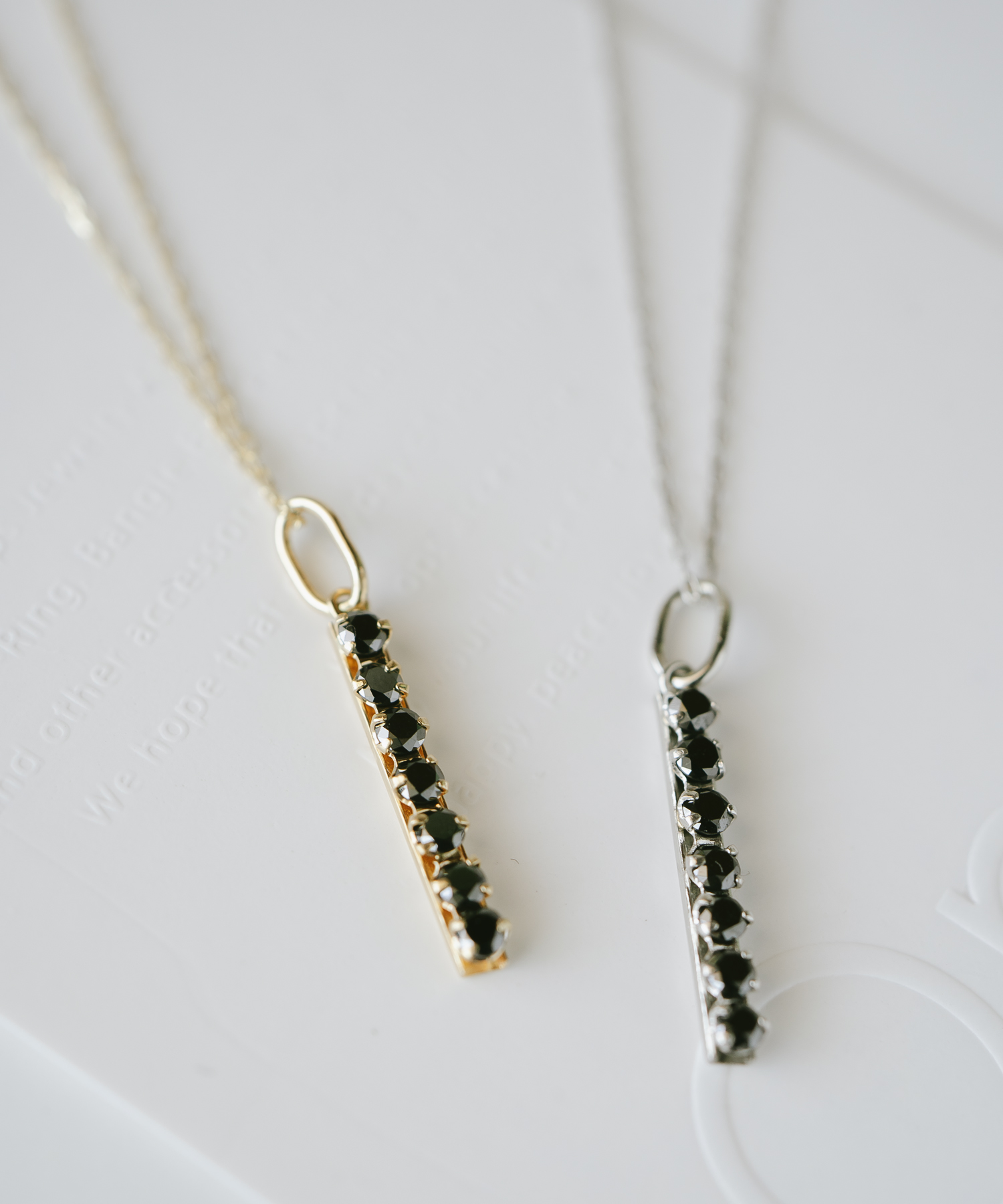 Ops.（オプス） 母の日 ブラックダイヤ バーネックレス 18k レディース 金属アレルギー 【tuplet-notte トゥプレ・ノッテ ...