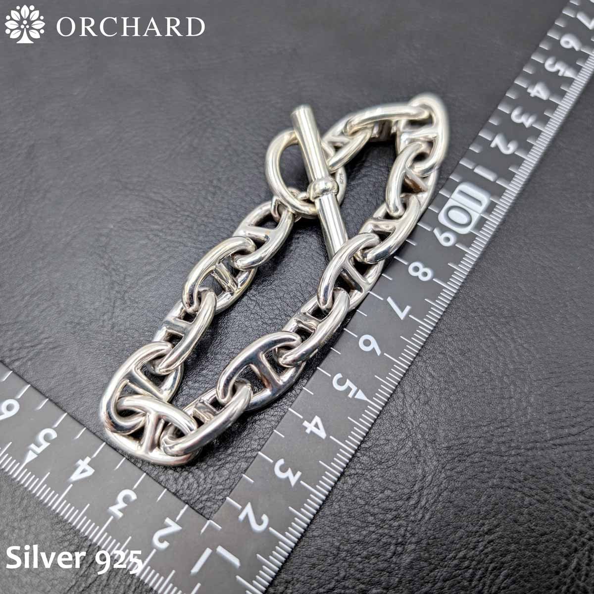 シルバー925 アンカーチェーン ミドルサイズ ブレスレット 22cm メンズ レディース 高級感 シンプルデザイン : Orchard - 通販 - Yahoo!ショッピング