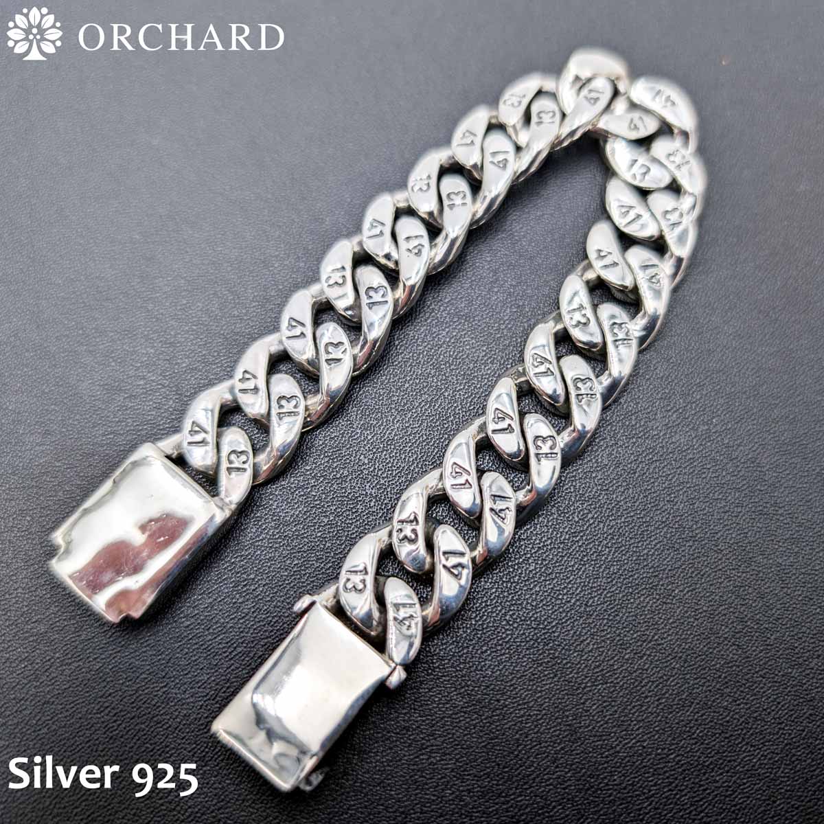 シルバー925 喜平ブレスレット 22cm ナンバー刻印 メンズ レディース 高級ジュエリー : git001-1 : Orchard - 通販 - Yahoo!ショッピング