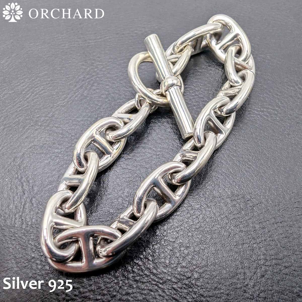 シルバー925 アンカーチェーン ミドルサイズ ブレスレット 22cm メンズ レディース 高級感 シンプルデザイン : Orchard - 通販 - Yahoo!ショッピング