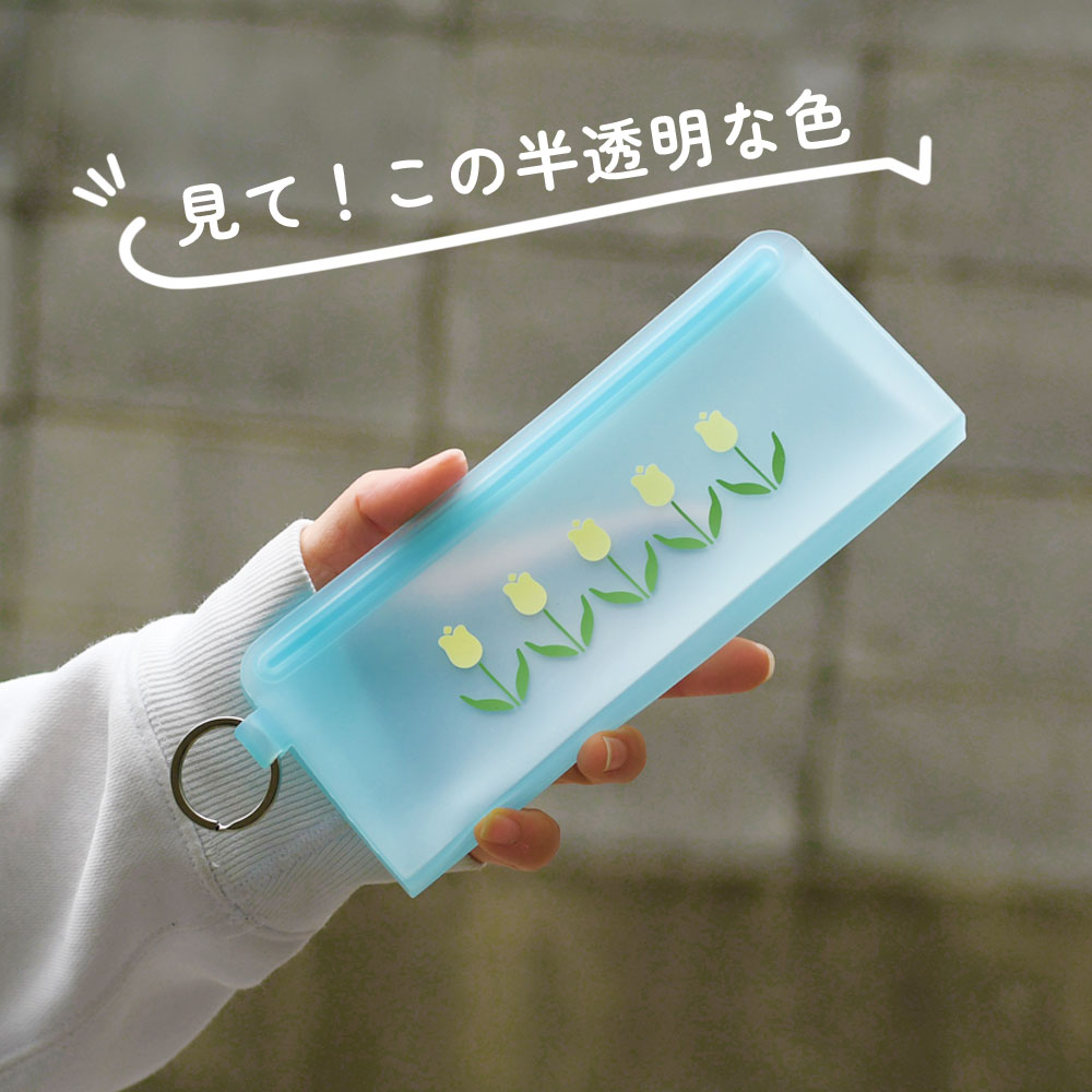 p+g design 【宅配便専用商品】横長ポーチ レディース STEPPO ステッポ シリコン マルチポーチ 小物入れ ピージーデザイン 透明 パステルカラー かわいい レトロ : おさいふ ...