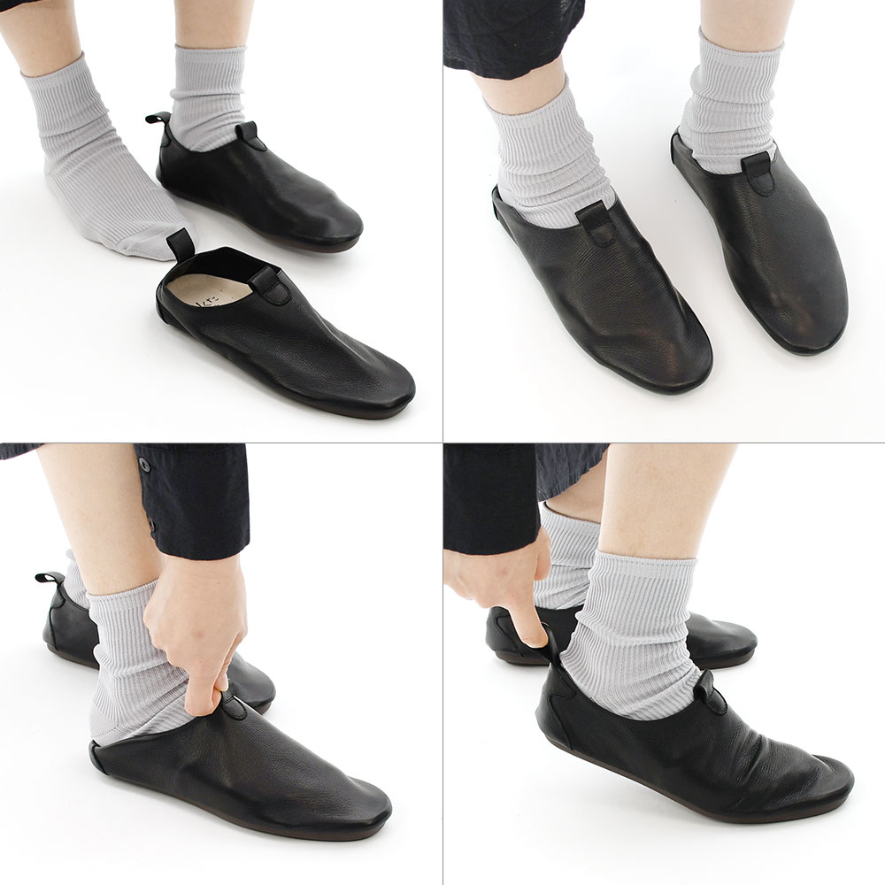 ハリくた SERIES 洗える 靴 レザー モックシューズ moc ハリくた くた