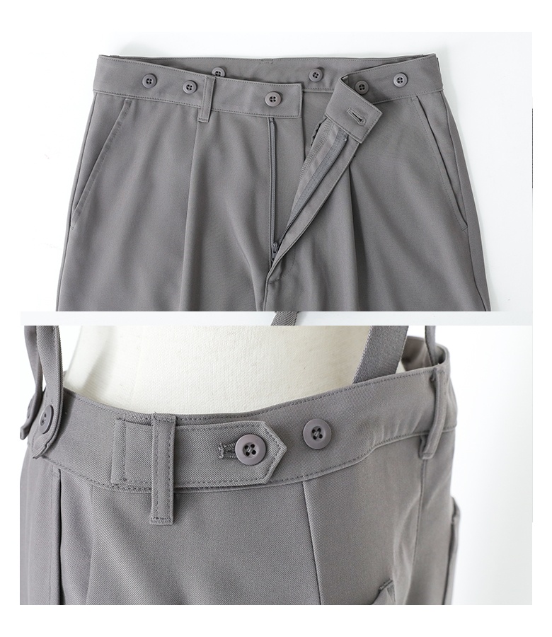 osharewalker（オシャレウォーカー） サロペット レディース 50代 40代 パンツ サスペンダー ハイウエスト ツイル 取り外し可能 着回し 低身長「メール便不可」「20 ...