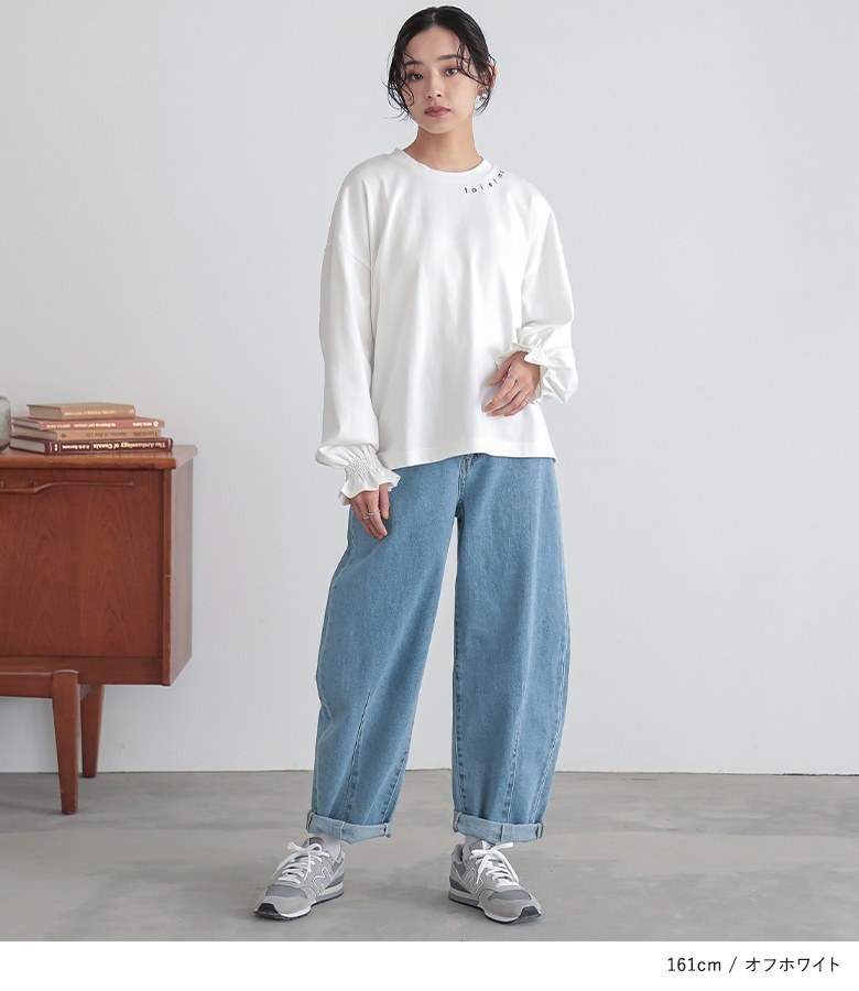 osharewalker トップス レディース カットソー 長袖 コットン100％ 綿100％ キャンディスリーブ ロゴ スリット 「メール便可」「10」 : オシャレウォーカー - 通販 ...