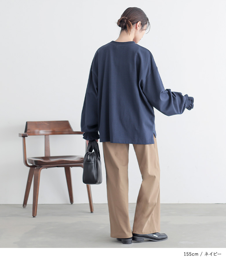 osharewalker トップス レディース カットソー 長袖 コットン100％ 綿100％ キャンディスリーブ ロゴ スリット 「メール便可」「10」 : オシャレウォーカー - 通販 ...