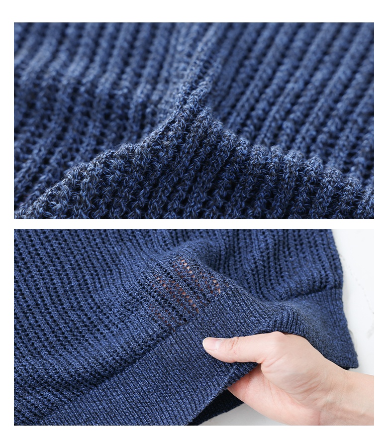 osharewalker（オシャレウォーカー） ニット メンズ トップス セーター 長袖 透かし編み リブ編み レイヤード クルーネック プルオーバー 爆買「メール便不可」「20 ...