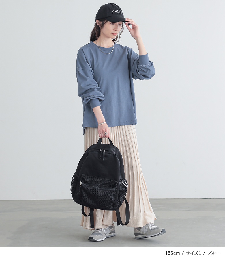 osharewalker（オシャレウォーカー） カットソー レディース トップス ロンT 長袖カットソー コットン100％ 綿100％ スリット パフスリーブ 「メール便可」「10 ...