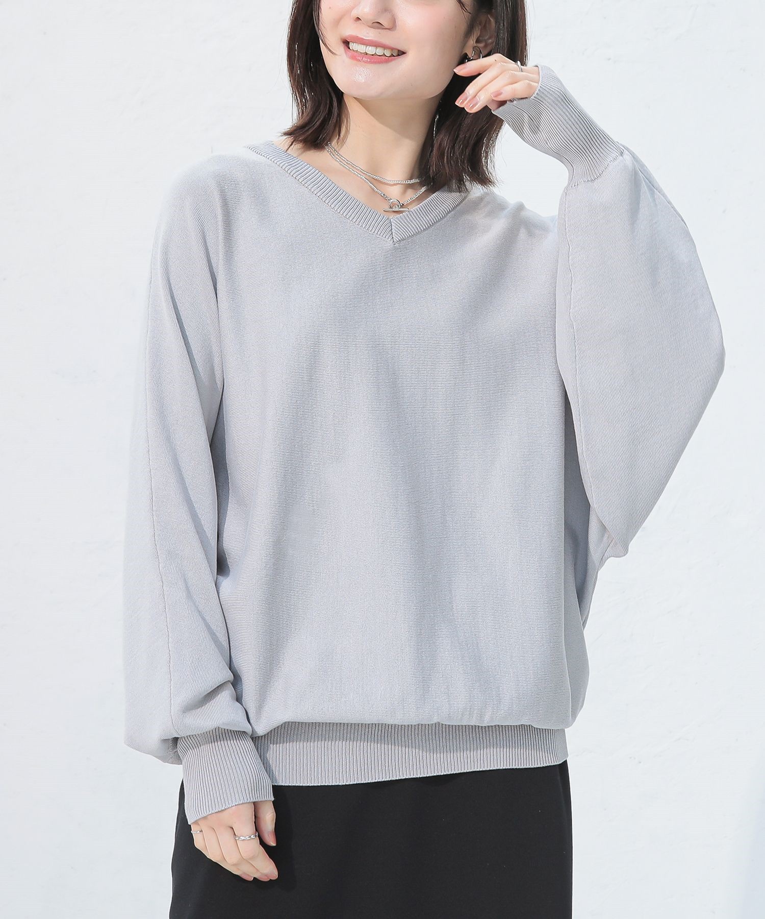 osharewalker ニット レディース トップス セーター 長袖 Vネック ドルマン プルオーバー UVカット 体型カバー オシャレウォーカー「メール便不可」「30」 : オシャレ ...