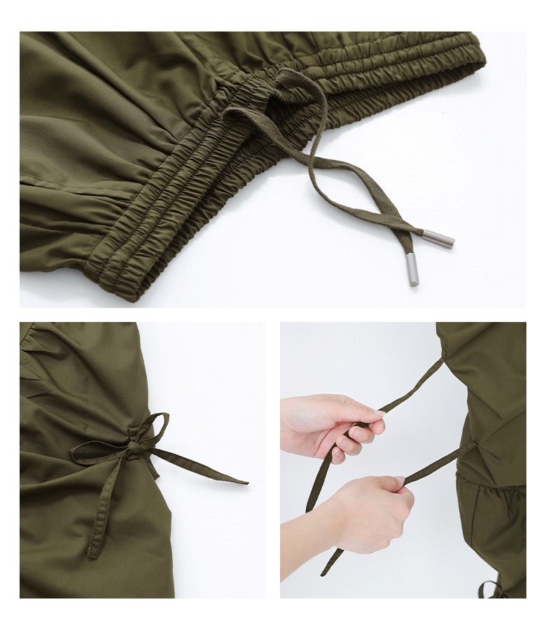 osharewalker パンツ レディース ボトムス ロング丈 ワイド ドロスト ギャザー ウエストゴム リボン 裏地付き ポケット 50代 60代 春 夏「メール便可」「10 ...