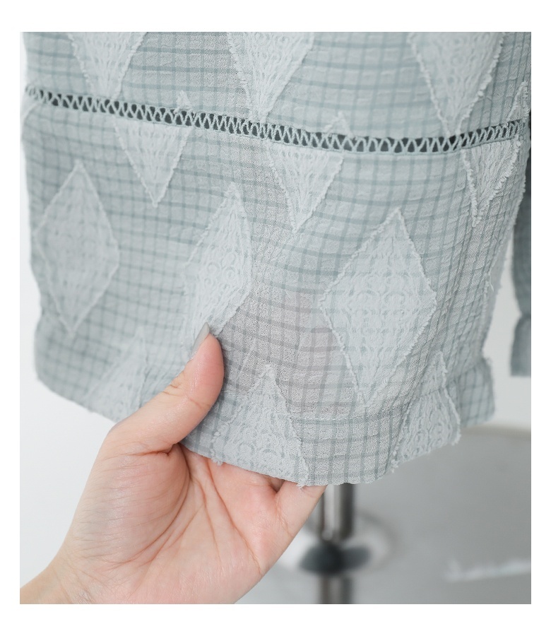 osharewalker（オシャレウォーカー） パンツ レディース ボトムス ロング丈 ワイド カットジャカード ダイヤ柄 裏地付き セットアップ 50代 60代 春 夏「メール便可」「10 ...