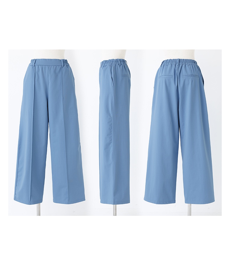 osharewalker（オシャレウォーカー） パンツ レディース ボトムス 接触冷感 冷感 UVカット UV ロング丈 ワイド ストレート 吸水速乾 ストレッチ 楽ちん 夏 「メール便可 ...