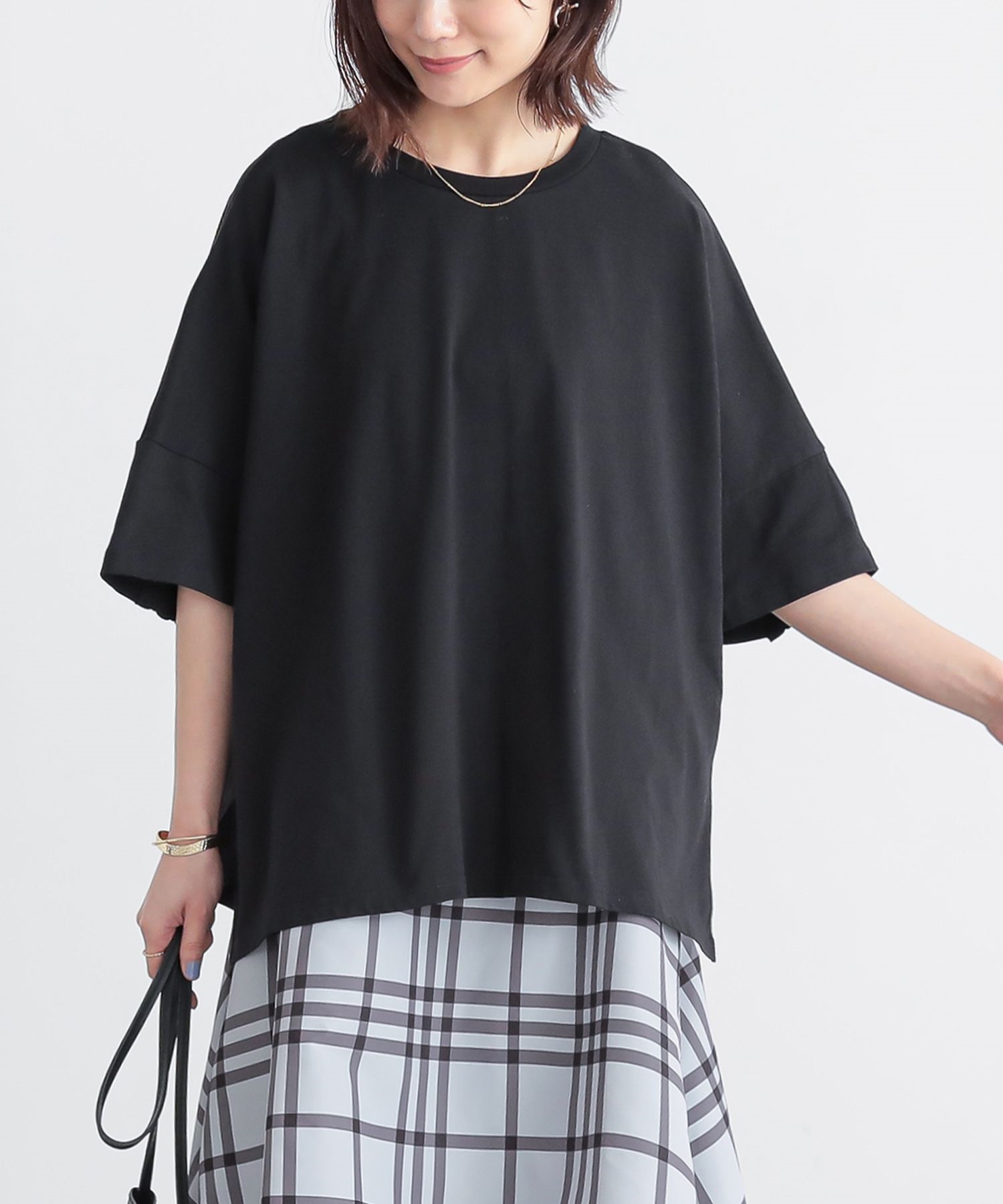 osharewalker カットソー レディース トップス 半袖 五分袖 T osharewalker カットソー レディース トップス 半袖 五分袖 T
