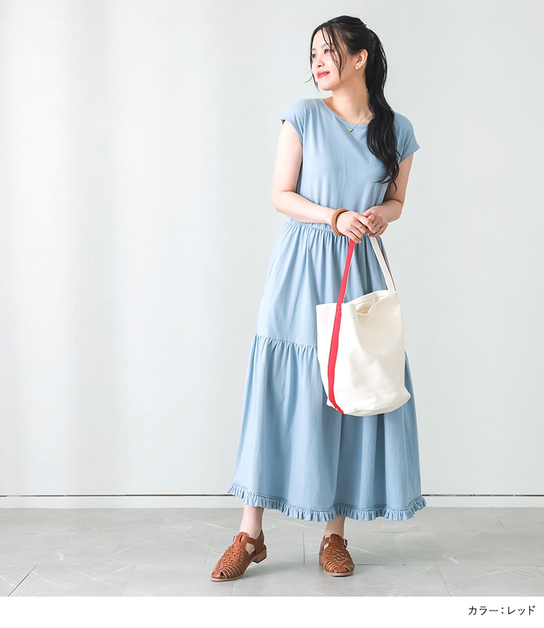 osharewalker（オシャレウォーカー） トートバッグ レディース ファッション雑貨 鞄 かばん 肩掛け 大容量 配色 キャンバス ワンハンドル A4 爆買「メール便不可」「30 ...