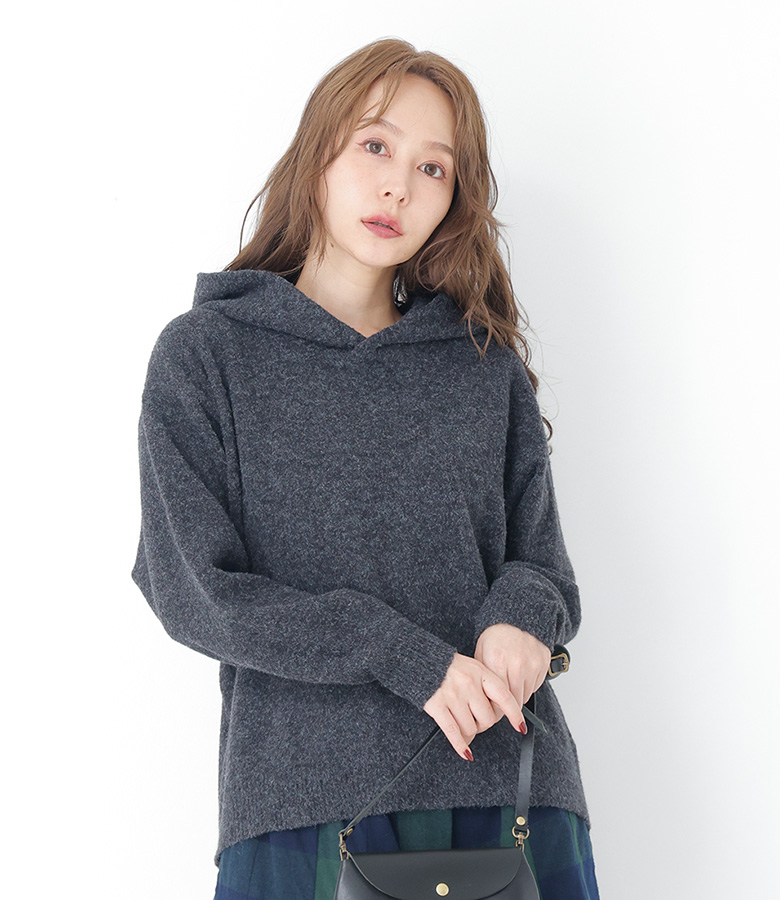 osharewalker 「送料無料」 ニットパーカー ニット パーカー レディース 秋冬 トップス 長袖 セーター フーディー ラフ 「メール便不可」「30」 : オシャレウォーカー ...