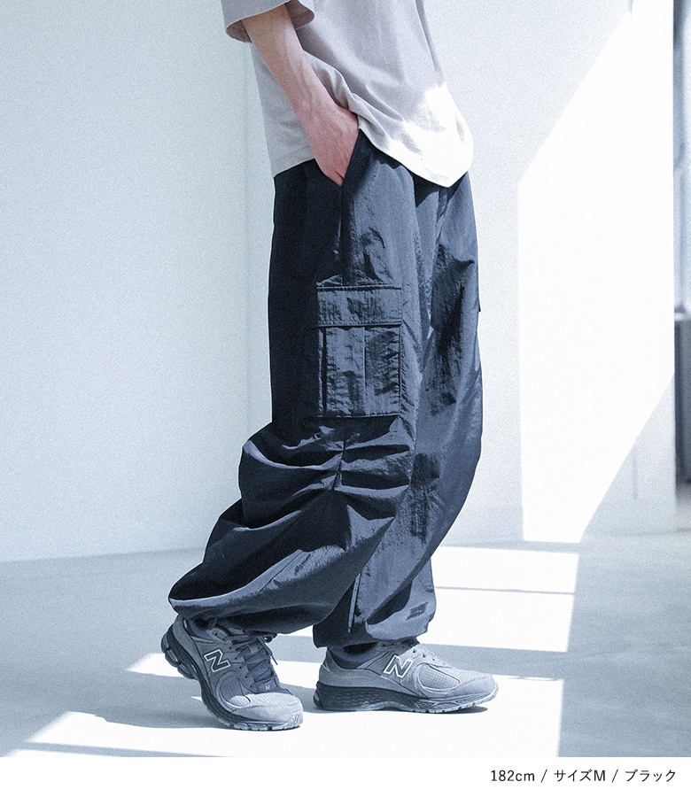 osharewalker UVカット UV カーゴパンツ ボトムス ロング メンズ 接触冷感 遮熱 紫外線対策 機能的 ウエストゴム ドローコード 着回し カジュアル 春 夏「メール便可 ...