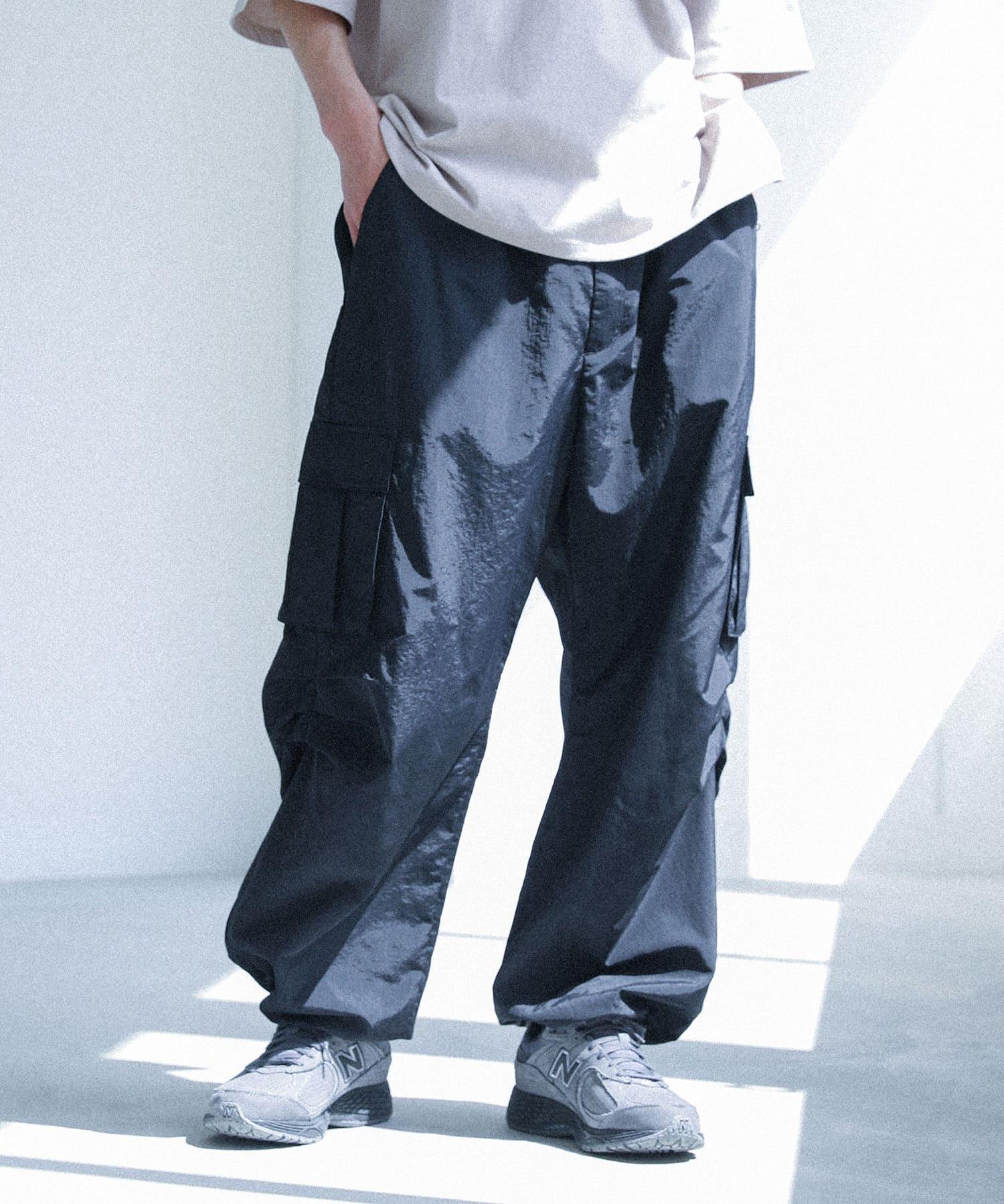 osharewalker UVカット UV カーゴパンツ ボトムス ロング メンズ 接触冷感 遮熱 紫外線対策 機能的 ウエストゴム ドローコード 着回し カジュアル 春 夏「メール便可 ...