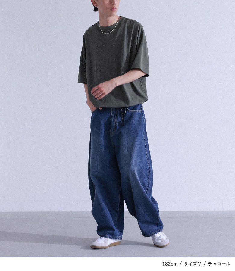 osharewalker Tシャツ 半袖 五分袖 メンズ トップス クルーネック ショート丈 切替 サーマル生地 バルーンシルエット 着回し 春 夏 「メール便可」「10」 : オシャレ ...