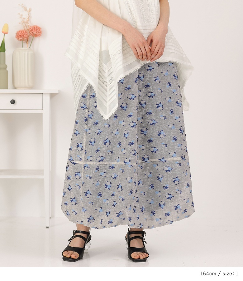 osharewalker 【送料無料】スカート ロングスカート ボトムス レディース 春 シアー 花柄 ジャカード 透け感【メール便不可】【20】 : オシャレウォーカー - 通販 ...