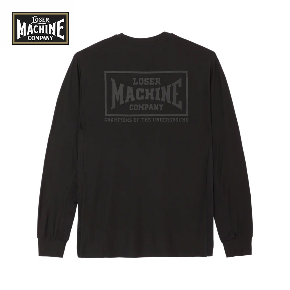 LOSER MACHINE Loser Machine (ルーザーマシーン) TOO HARD LS KNIT ドライ ロンt Tシャツ 長袖 メンズ 吸汗速乾 ブランド ロゴ スポーツ ...