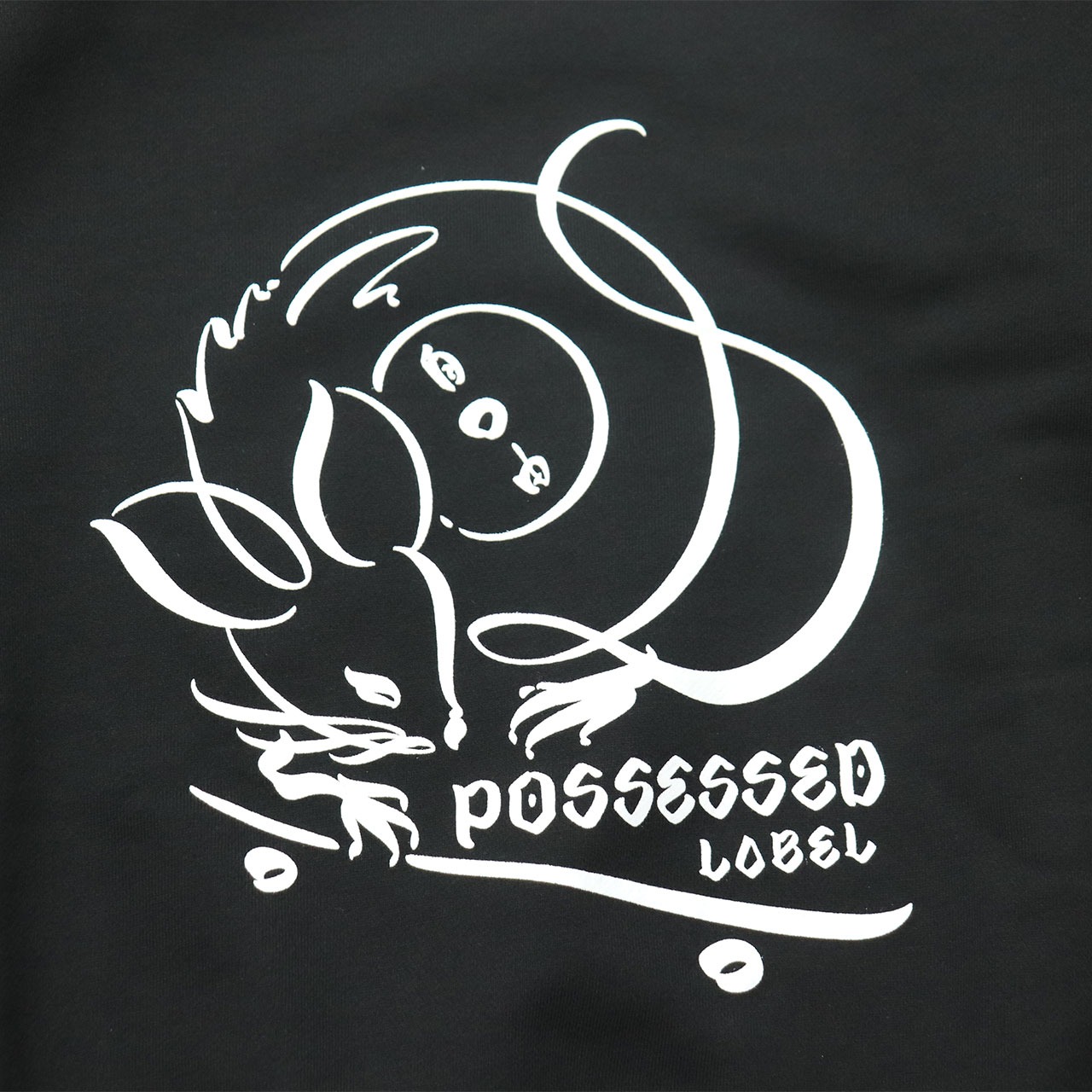 POSSESSED LABEL LOGO CREW SWEAT SHIRTS 10oz. クルーネックスウェット メンズ 裏毛 トレーナー 綿 ...