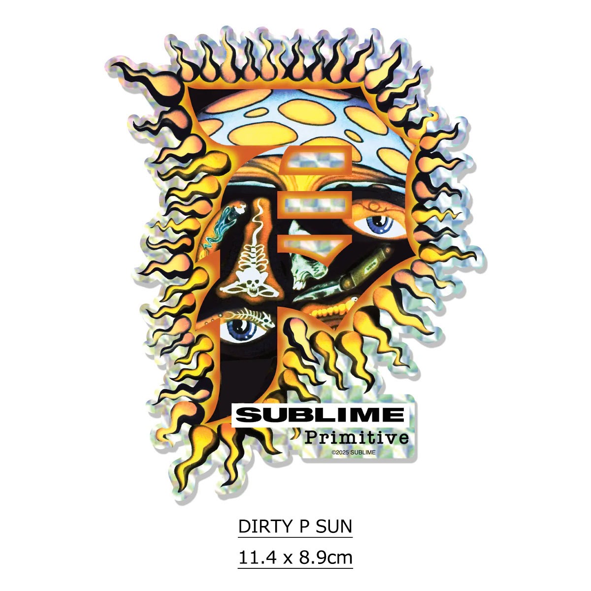 PRIMITIVE（プリミティブ） × SUBLIME STICKER Sublime サブライム スケボー ステッカー ロックバンド ...