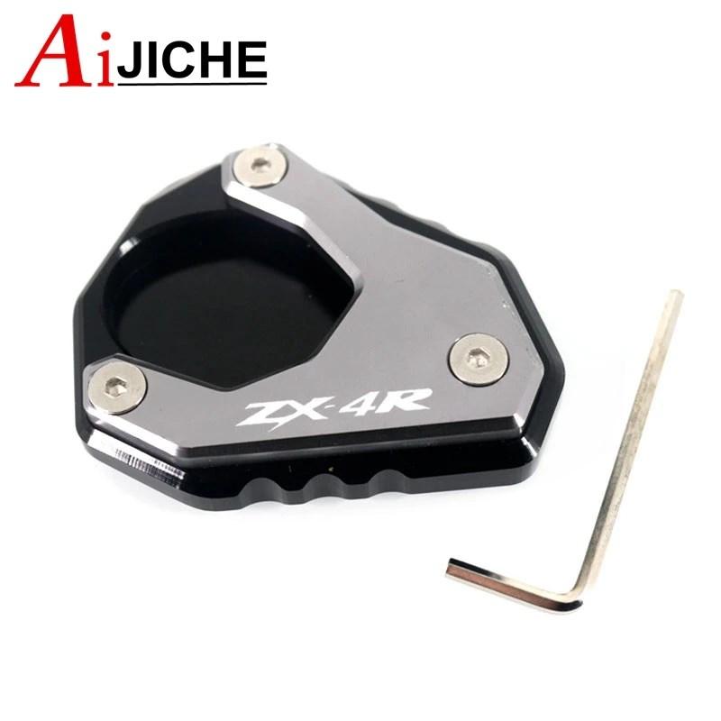 Motorcycle Cnc Kickstand Foot Side Stand Extension Pad Support Plate