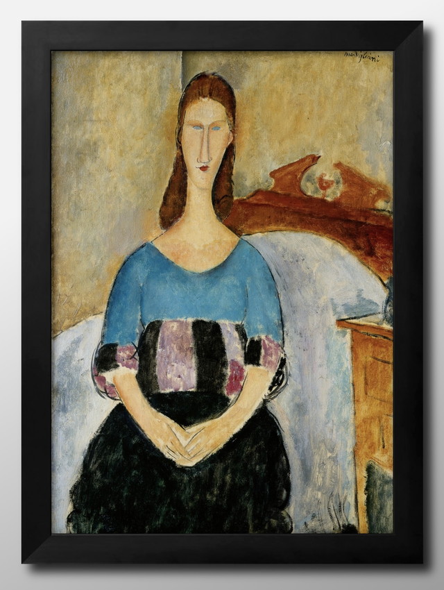 アート ポスター おしゃれ 絵画 インテリア 11548 アメデオ・モディリアーニ Portrait of Jeanne Hebuterne ...