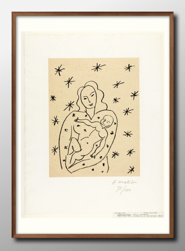 アート ポスター おしゃれ 絵画 インテリア 12980 アンリ・マティス マチス ムルロ、パリ 星空の聖母子 A3サイズ 北欧 イラスト ...