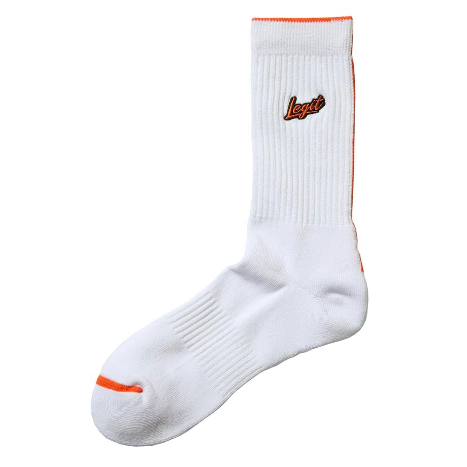 メール便OK ユニセックス ジュニア バスケ ソックス ミドル丈 BRUSH UP SOCKS LEGIT(レジット) LE-SO-08 ...