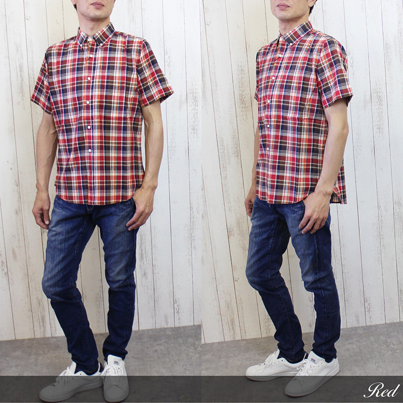 UNIVERD72 ユニバード72 シャツ 半袖 チェック メンズ #40614 2305 : パスポートヤフー店 - 通販 - Yahoo ...