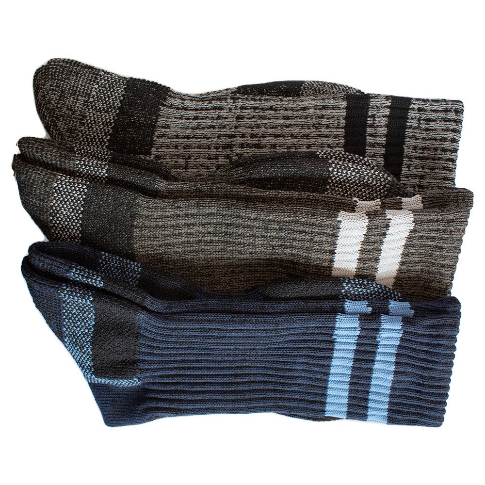 IMPACT LOCK耐久強度10倍 クルー丈 先丸靴下 ライン柄 3足組 【送料無料】 CA-238 : パッションクリエイティブ - 通販 - Yahoo!ショッピング