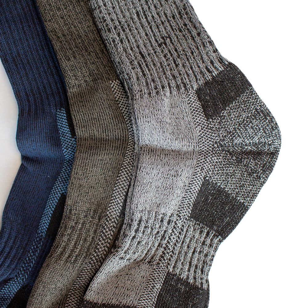 IMPACT LOCK耐久強度10倍 クルー丈 先丸靴下 ライン柄 3足組 【送料無料】 CA-238 : パッションクリエイティブ - 通販 - Yahoo!ショッピング