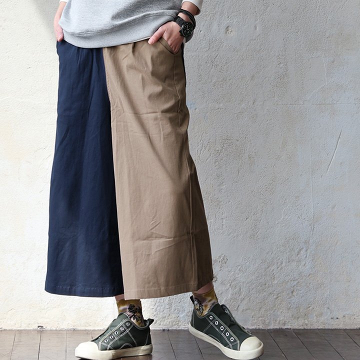 PATY gym master ジムマスター ガウチョパンツ パンツ ワイド レディース コットン ストレッチ ヘリンボーン ウエストゴム パティ : PATY - 通販 - Yahoo!ショッピング