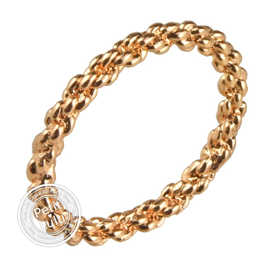 指輪 レディース リング 華奢 ミディリング ピンキーリング スパイラル リング 18K RGP 二色展開 アウトレット : t-500002 ...