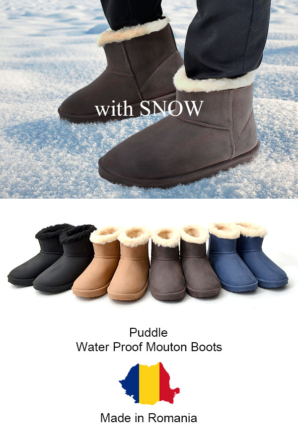 現品限り 完全防水 ムートンブーツ レディース メンズ レインブーツ