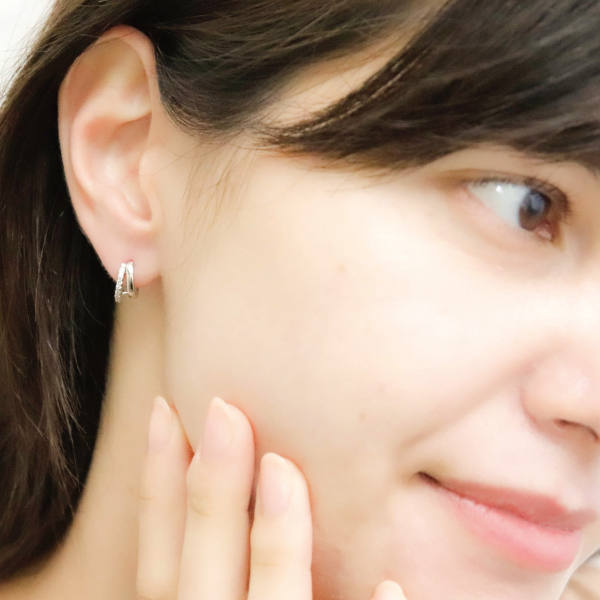 ピアス フープ レディース 両耳用 シルバー925 キュービックジルコニア 変色防止 ロジウムコーティング プラチナ加工 ニッケルフリー 爆買 : アクセサリーショップ PIENA - 通販 ...