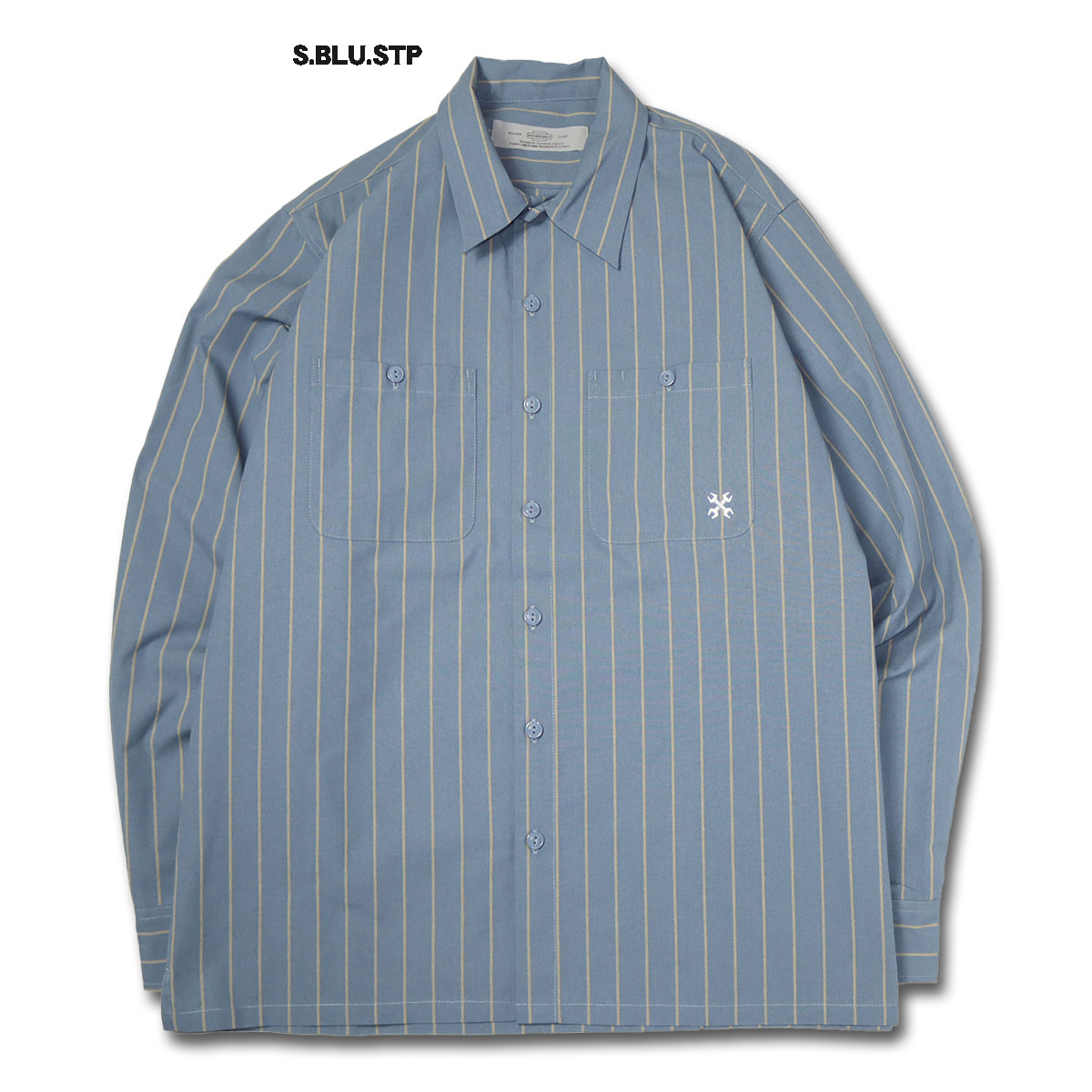 BLUCO（ブルコ） OL-0109 STANDARD WORK SHIRT L/S 7色(L.BLU/WHT/NVY/BLK/S.BLU ...
