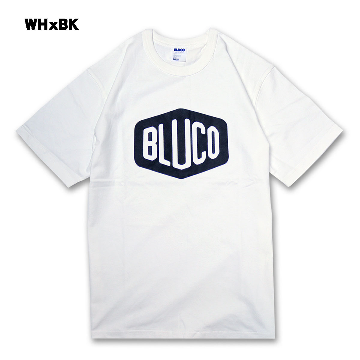 BLUCO(ブルコ) OL-22-007 PRINT TEE -Hex- 4色(CHL/SBLU/WHxBK/WHxSL) ☆送料無料セール ...