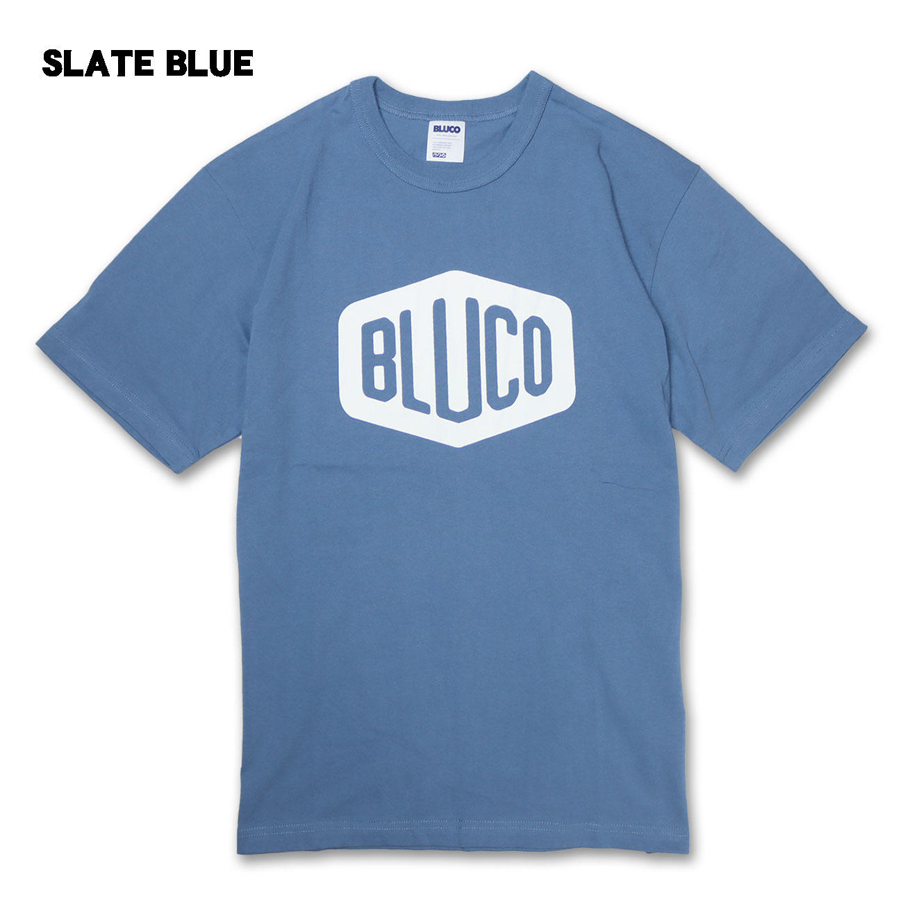 BLUCO(ブルコ) OL-22-007 PRINT TEE -Hex- 4色(CHL/SBLU/WHxBK/WHxSL) ☆送料無料セール ...