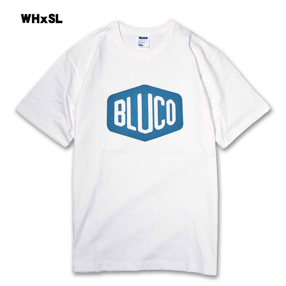BLUCO(ブルコ) OL-22-007 PRINT TEE -Hex- 4色(CHL/SBLU/WHxBK/WHxSL) ☆送料無料セール ...