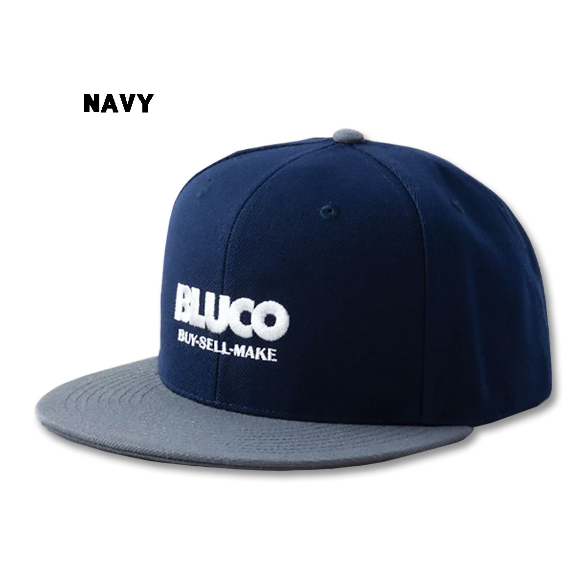BLUCO BLUCO(ブルコ) OL-61-019 6-PANEL CAP -LOGO- 4色(BLK/NVY/GRY/BRN)☆送料無料☆ ...