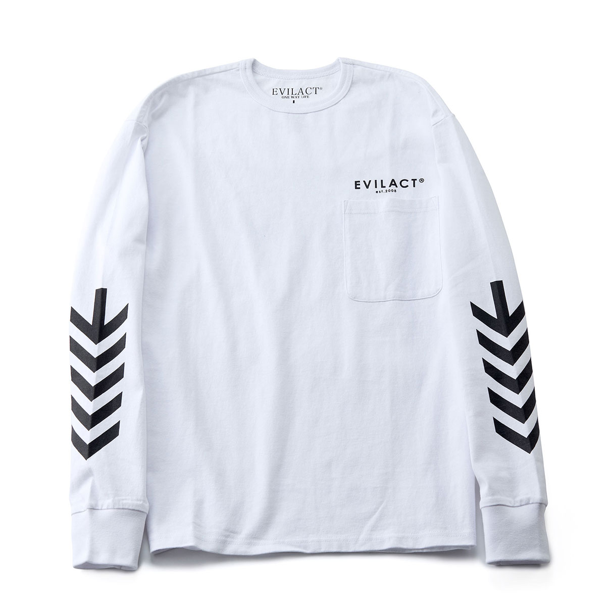 EVILACT(イーブルアクト) FLAG L/S 2色(ブラック/ホワイト)☆送料無料☆ : Pins store - 通販 - Yahoo!ショッピング