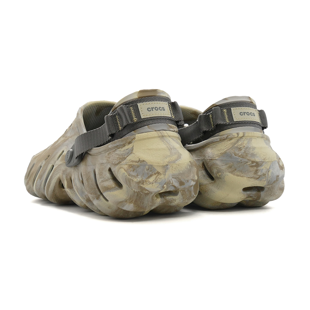 サンダル クロックス crocs エコーマーブルクロッグ ボーン/マルチ グレー 208454-2Y3 メンズ シューズ 靴 23SS ...