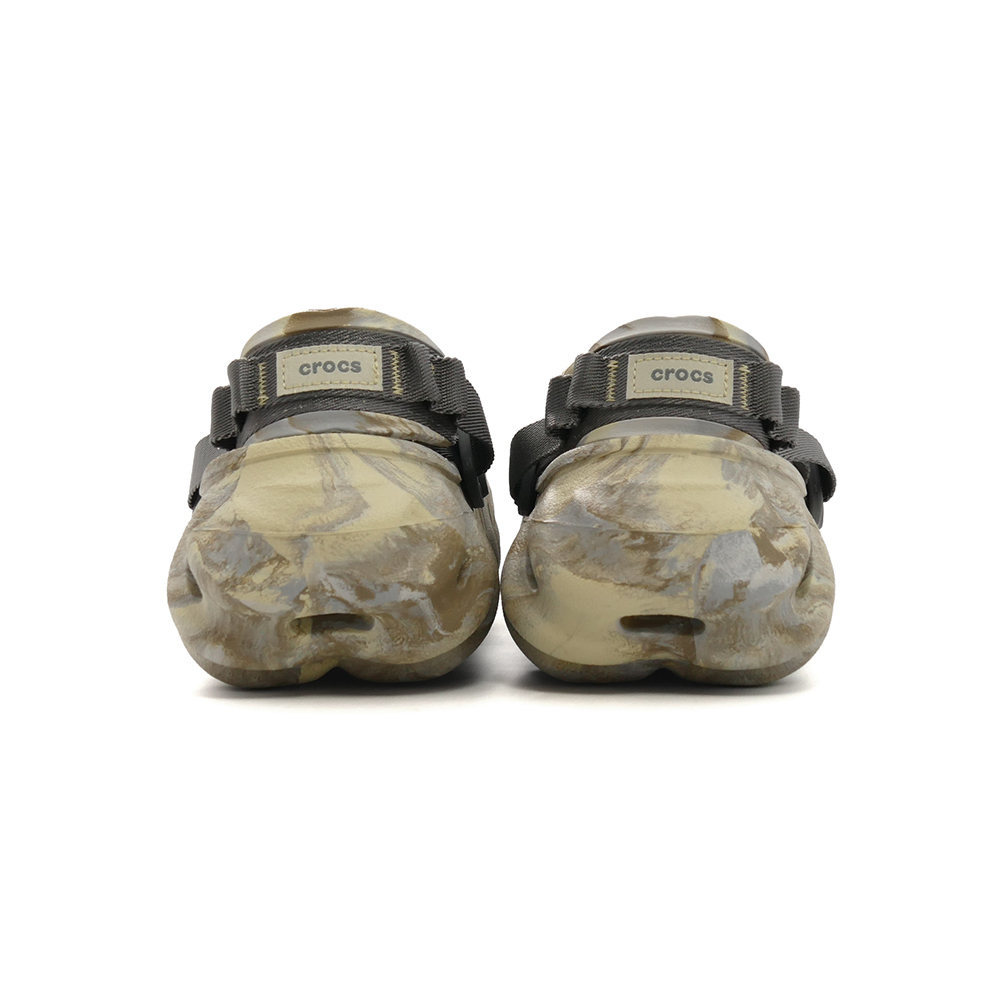 サンダル クロックス crocs エコーマーブルクロッグ ボーン/マルチ グレー 208454-2Y3 メンズ シューズ 靴 23SS ...