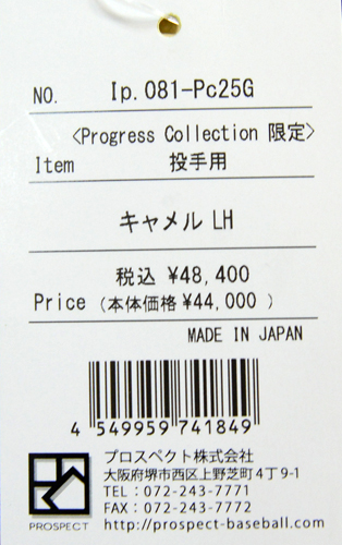 アイピーセレクト Ip select 硬式グラブ プログレスコレクション 投手用 グラブ袋付 野球 グラブ グローブ 硬式 ピッチャー 25SS(IP.081-PC25G) : ip-081 ...