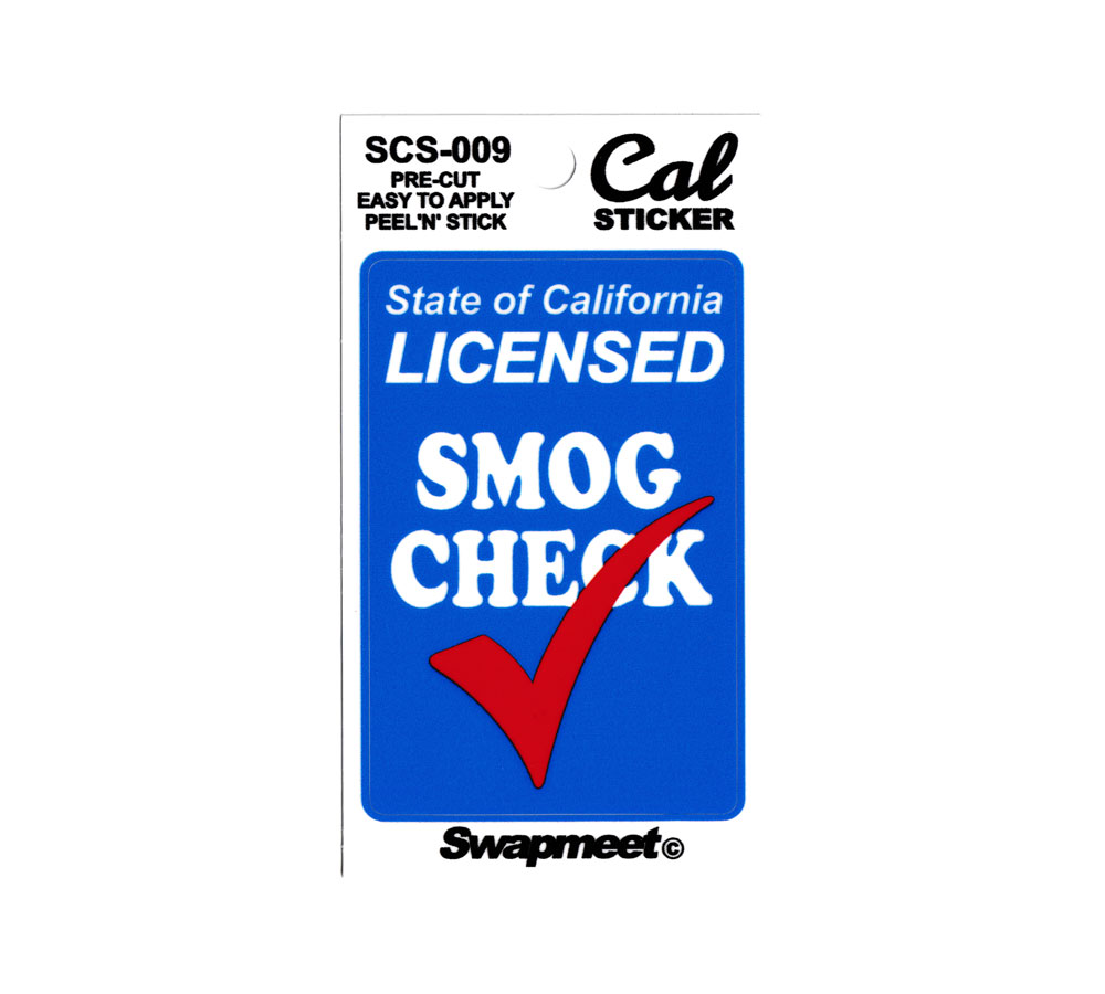 ステッカー 車 アメリカン おしゃれ かっこいい アメリカン雑貨 Swapmeet Cal STICKER SMOG CHECK 排気ガス点検 ...