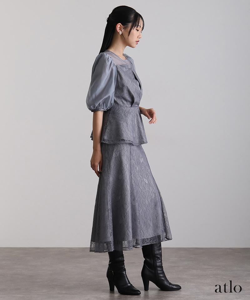 atlo ペプラム ビスチェ ワンピース パーティードレス オケージョン 大きいサイズ 結婚式 ドレス かっこいい お呼ばれ オケージョンドレス フォーマル : パーティードレス通販 ...