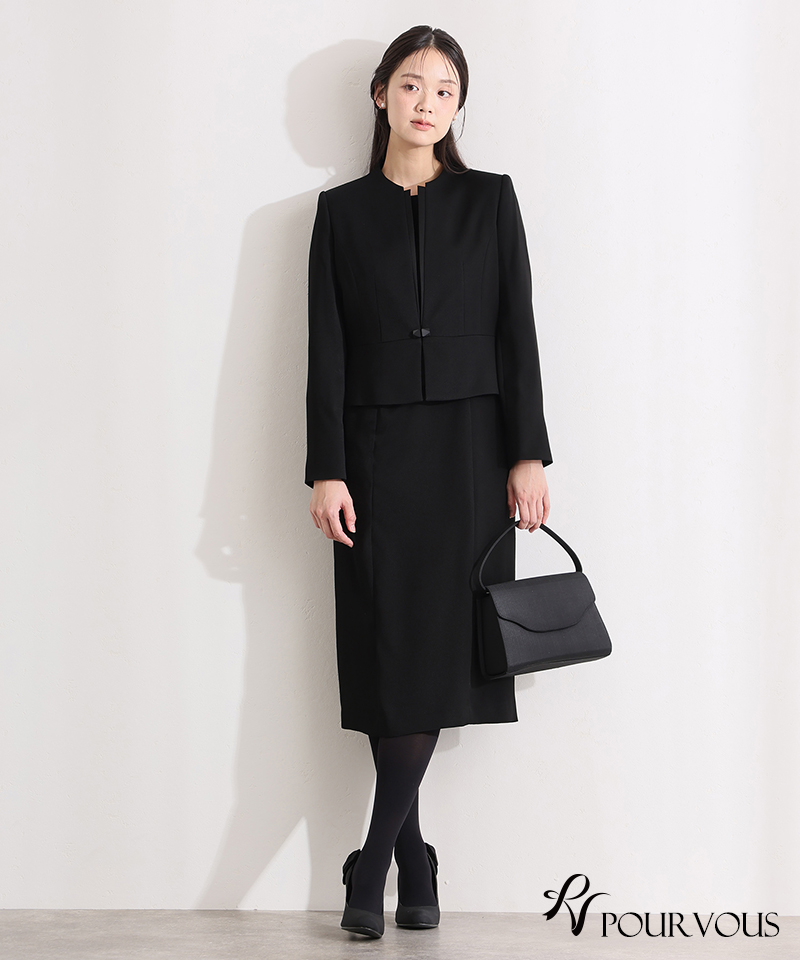 PourVous フォーマル 母 冬 ママ 秋 入園式 卒園式 入学式 50代 セレモニー 卒業式 レディース 40代 大きいサイズ お宮参り 七五三 礼服 2点セット : パーティードレス ...